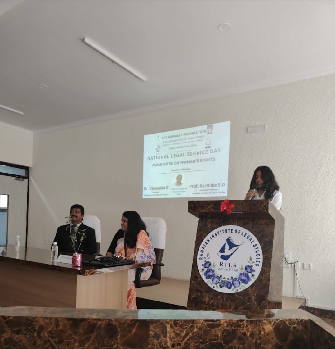 National Legal Service Day at Ramaiah Institute of Legal Studies 🧑‍⚖️ ...
